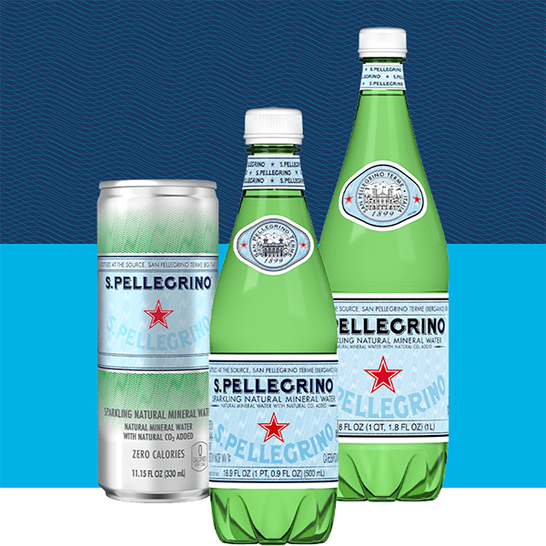 S.Pellegrino Sparkling Water PET Bottles and Sleek can | Sanpellegrino